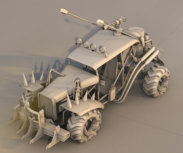 ArtStation - Apocalyptic Vehicle Buggy | Game Assets