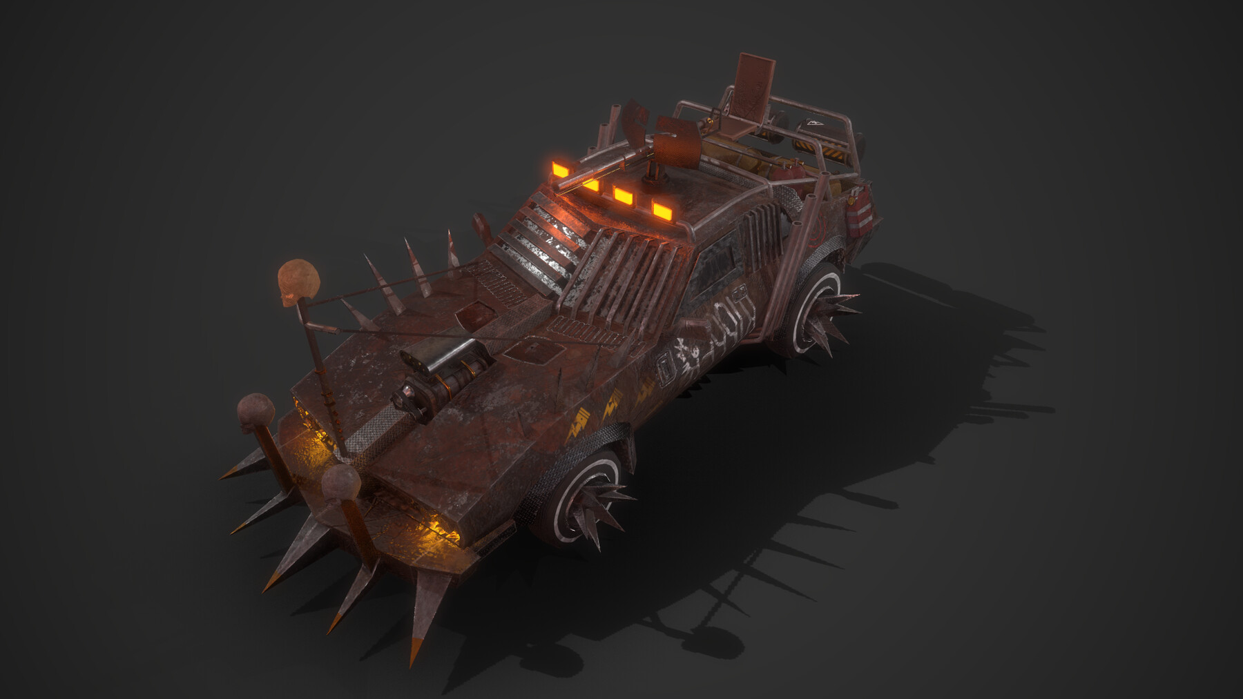 ArtStation - Apocalyptic Vehicle car 2 | Game Assets