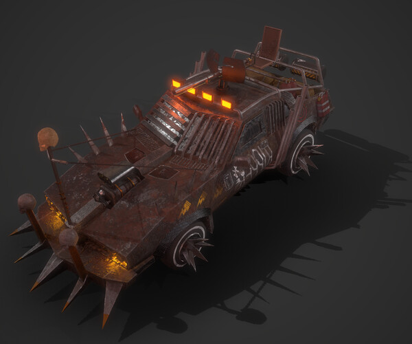 ArtStation - Apocalyptic Vehicle car 2 | Game Assets