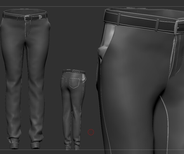 ArtStation - Stylized pants for women | Resources