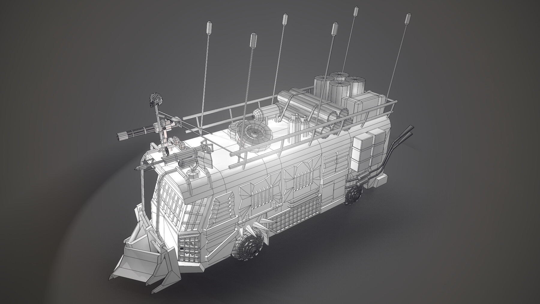 ArtStation - Apocalyptic Bus Vehicle | Game Assets