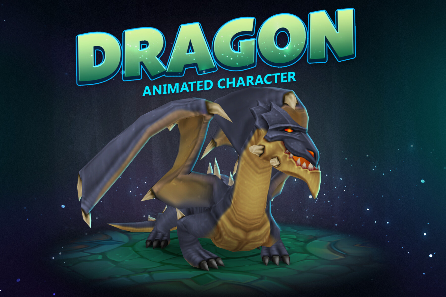 ArtStation - Dragon animated character | Game Assets