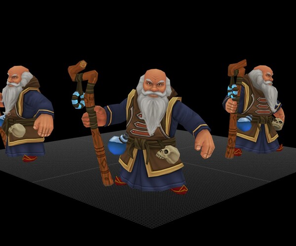 ArtStation - Mage animated character | Game Assets