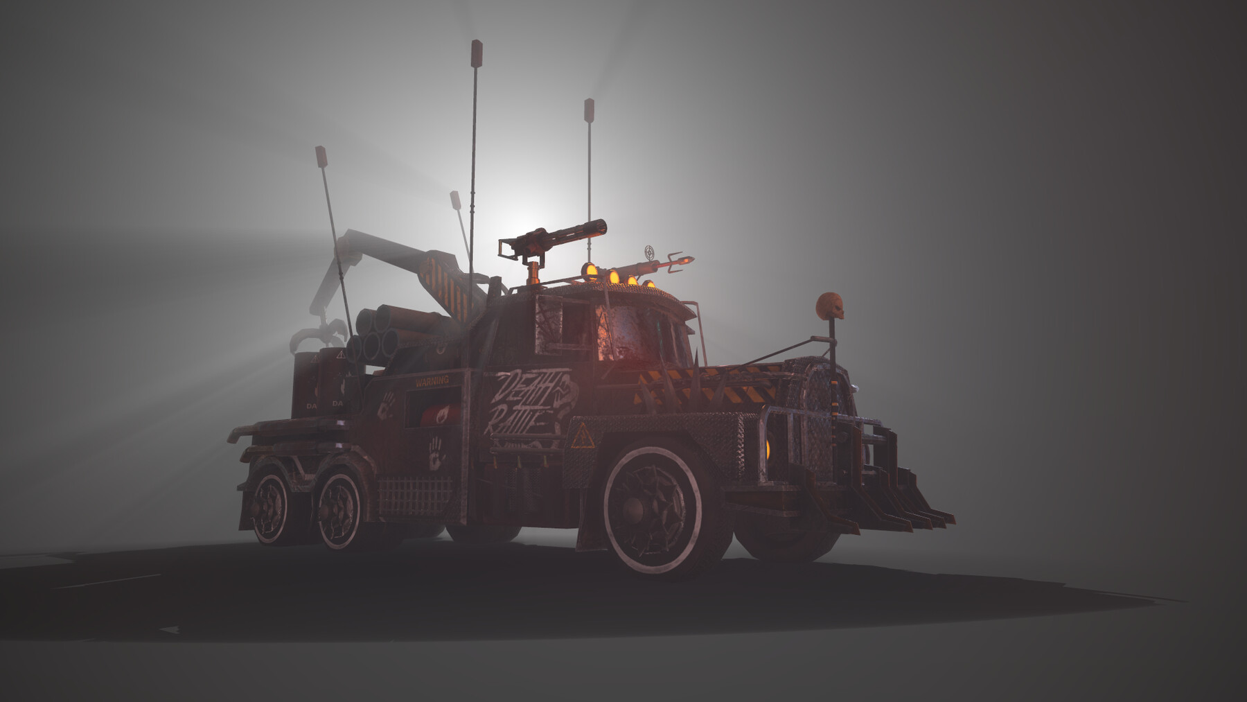 ArtStation - Apocalyptic Crane Vehicle car | Game Assets