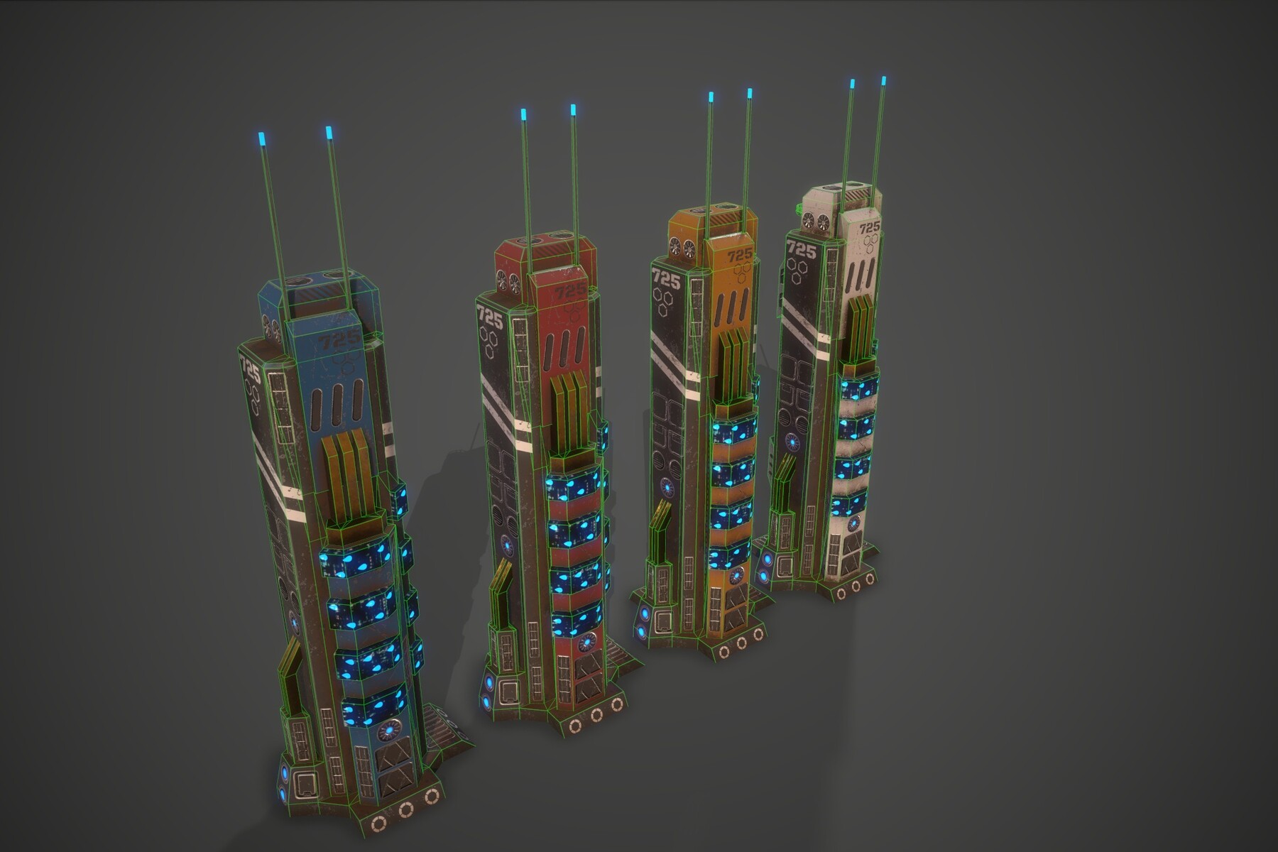 ArtStation - Futuristic Building 05 | Game Assets