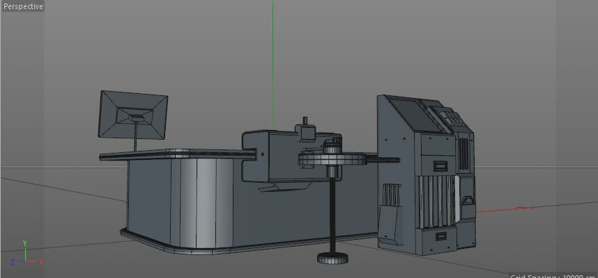 ArtStation - Sci fi table hard surface Low poly Low-poly 3D model | Game Assets