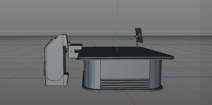 ArtStation - Sci fi table hard surface Low poly Low-poly 3D model ...