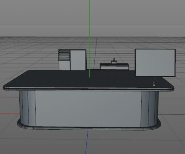 ArtStation - Sci fi table hard surface Low poly Low-poly 3D model ...