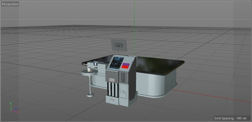 ArtStation - Sci fi table hard surface Low poly Low-poly 3D model ...