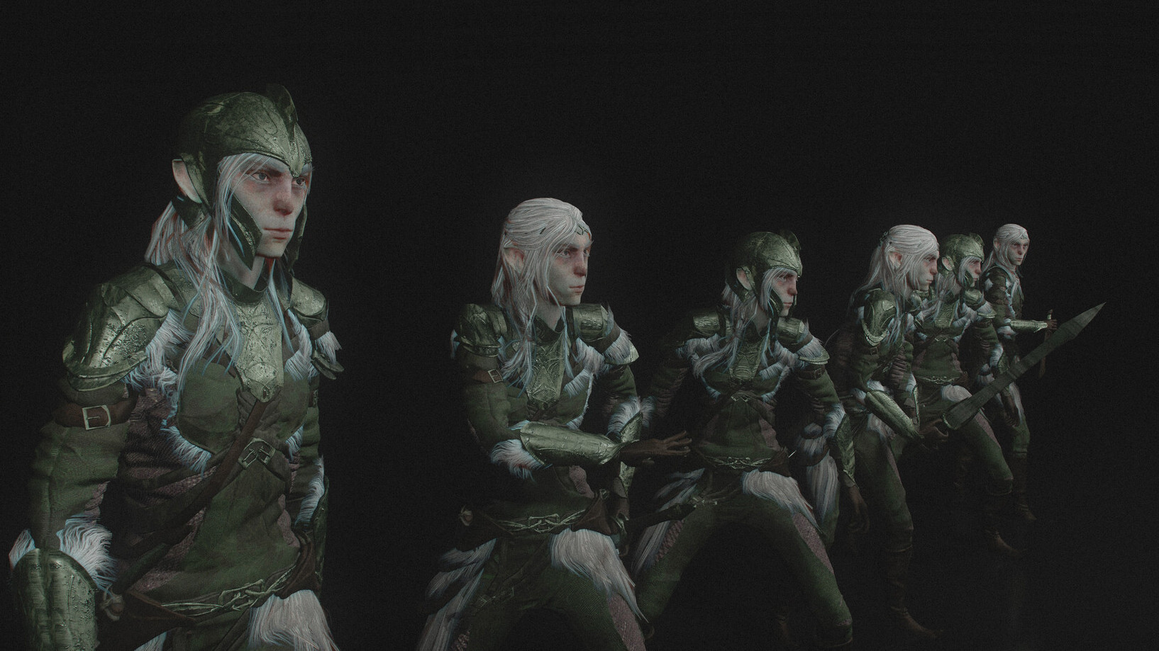 ArtStation - Green Elf 3D models for Concept Design | Game Assets