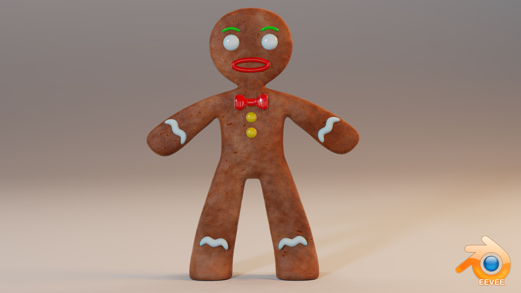 ArtStation - Lowpoly Gingerbread Man Rigged | Resources