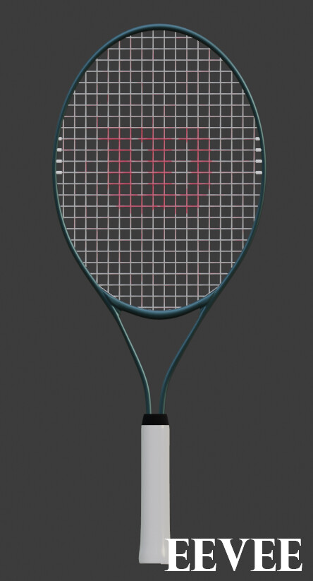 ArtStation - Tennis Racket Low-poly 3D model | Resources