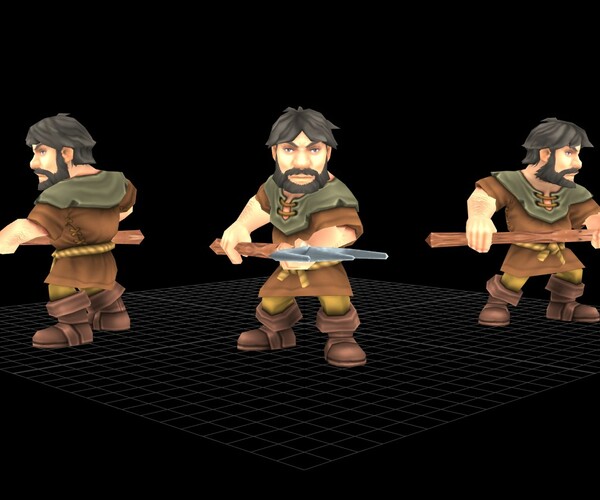 ArtStation - Peasant animated character | Game Assets