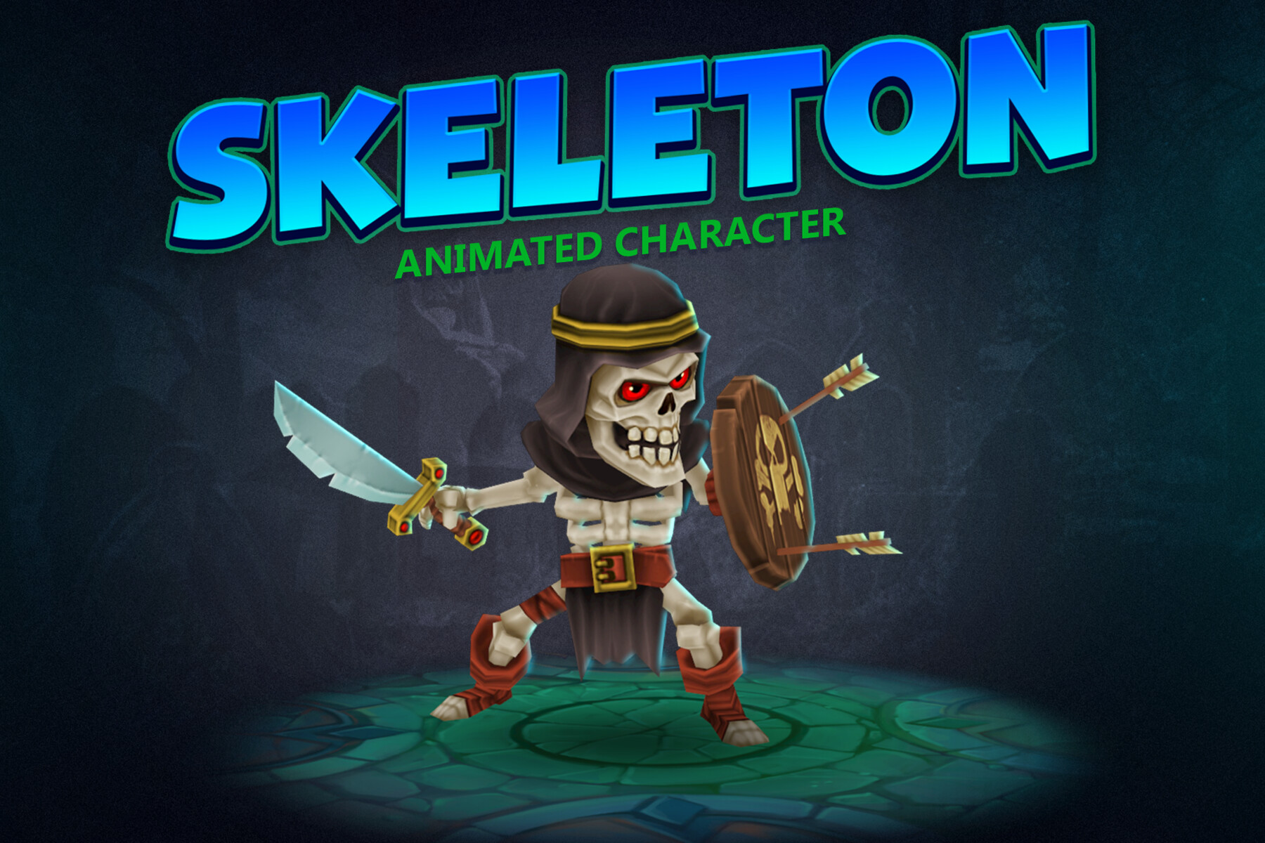 ArtStation - Skeleton animated character | Game Assets
