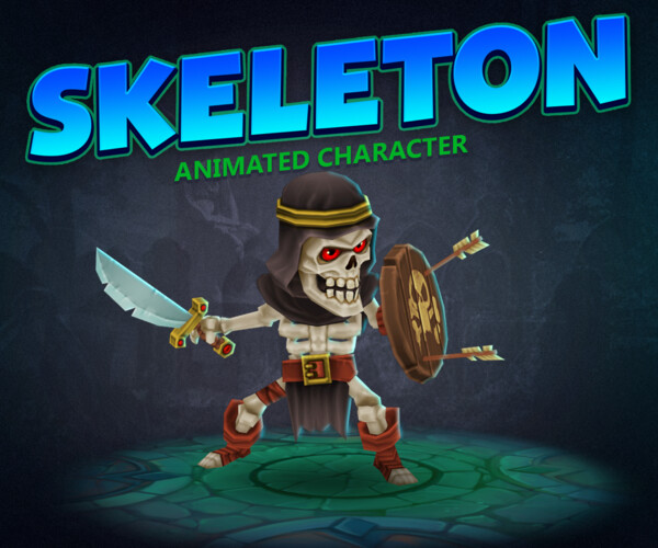 ArtStation - Skeleton animated character | Game Assets