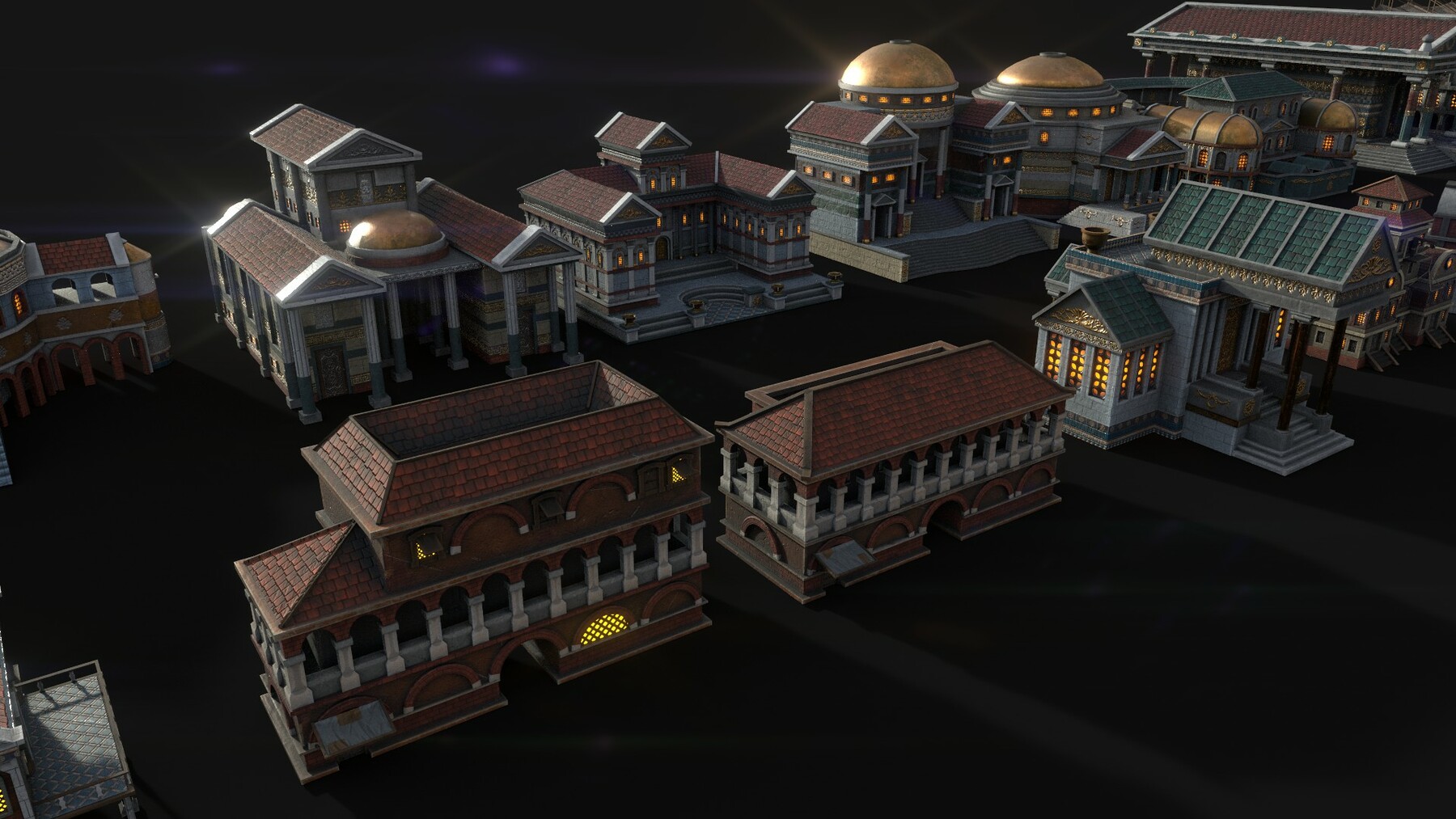 ArtStation - Mega Roma Greek Ancient City Pack | Game Assets