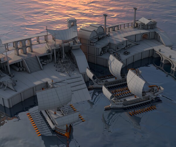 ArtStation - Mega Roma Greek Ancient City Pack | Game Assets