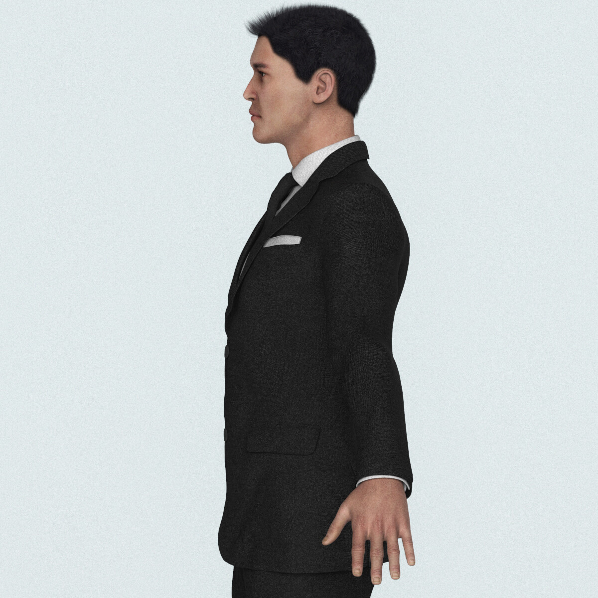 ArtStation - Handsome Suit Man 3D Character | Resources