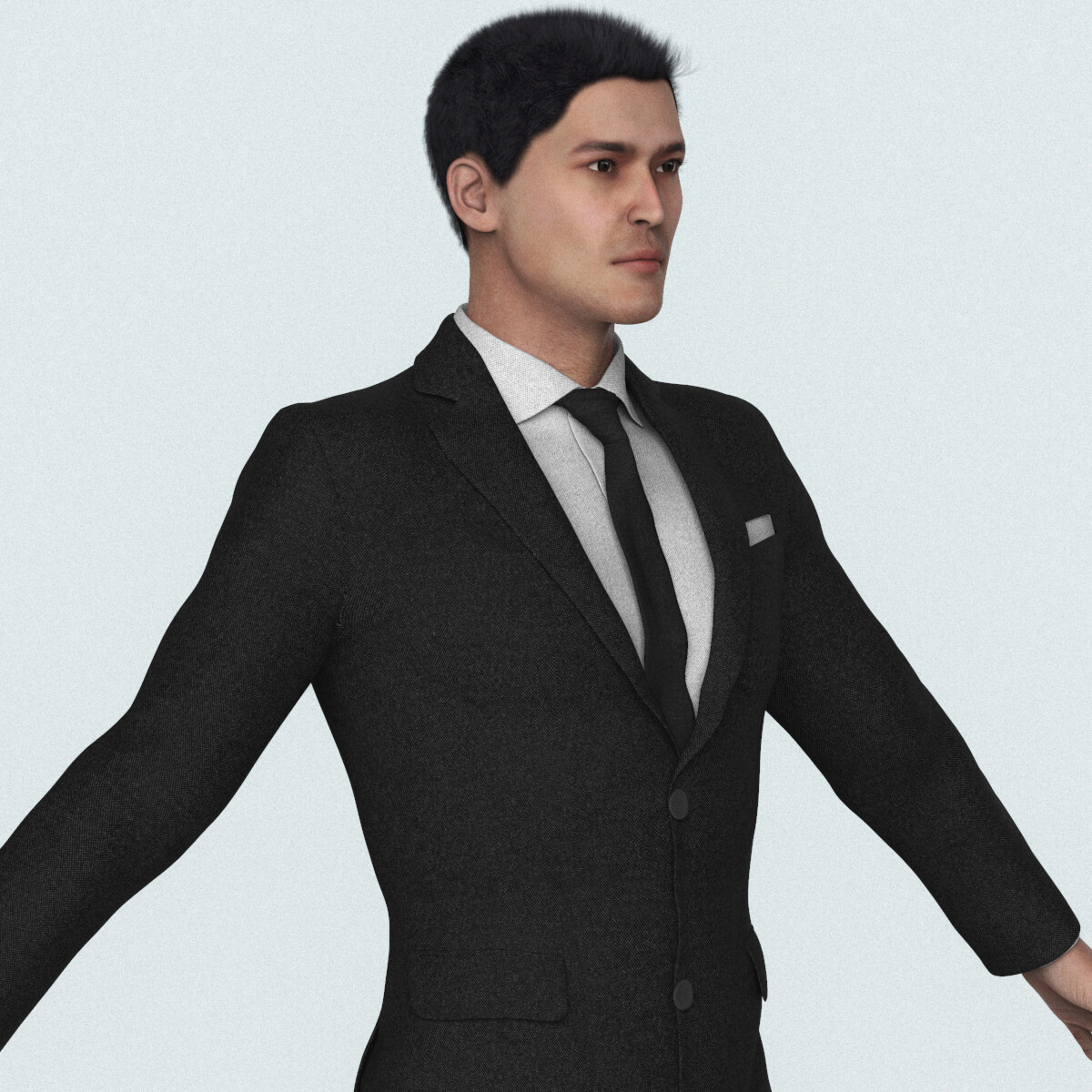 ArtStation - Handsome Suit Man 3D Character | Resources