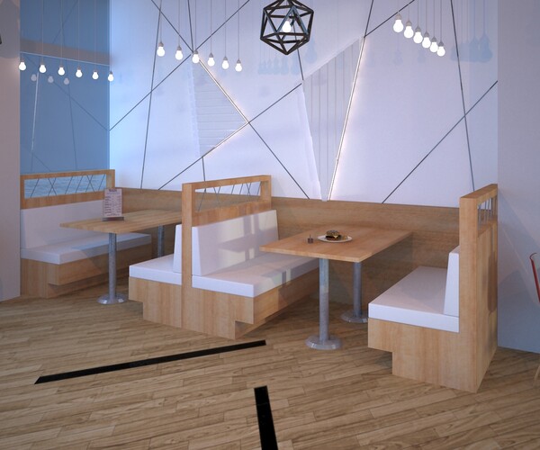 ArtStation - 3D Restaurant Cafe Interior Full model | Resources