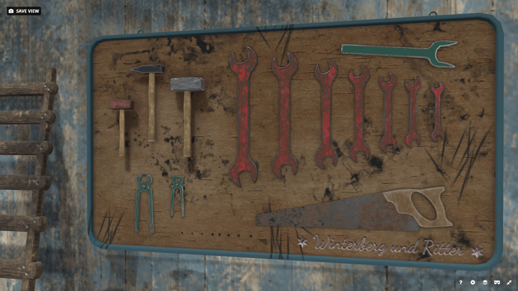 ArtStation - Rusted old workbench 3D model | Game Assets