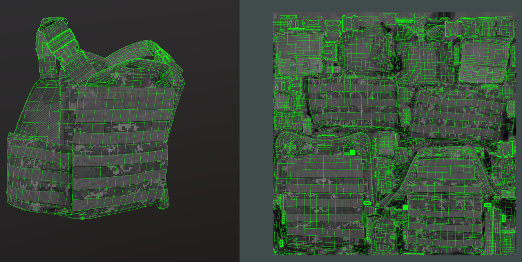 ArtStation - Customizable Combat Vest | Game Assets