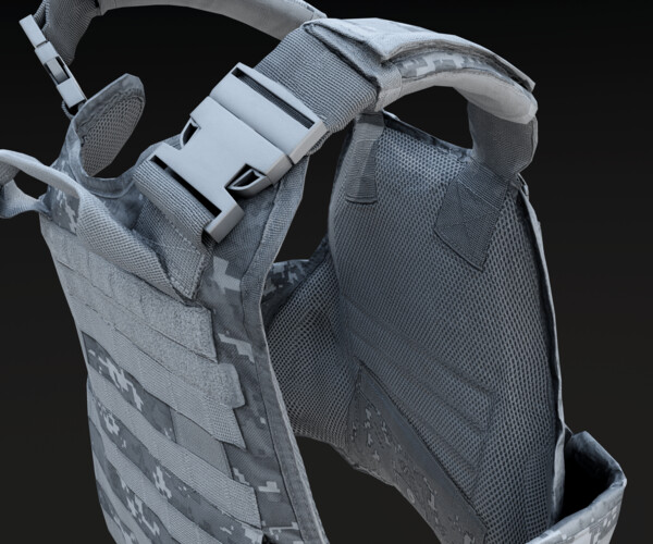 ArtStation - Customizable Combat Vest | Game Assets