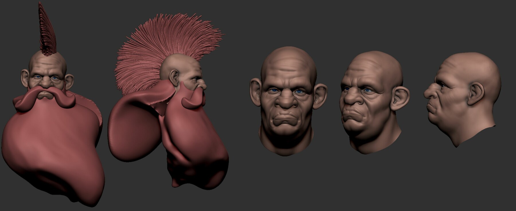 ArtStation - Dwarf Head basemesh | Resources