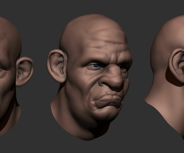 ArtStation - Dwarf Head basemesh | Resources