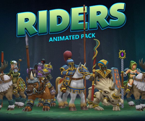 ArtStation - Riders animated pack | Game Assets