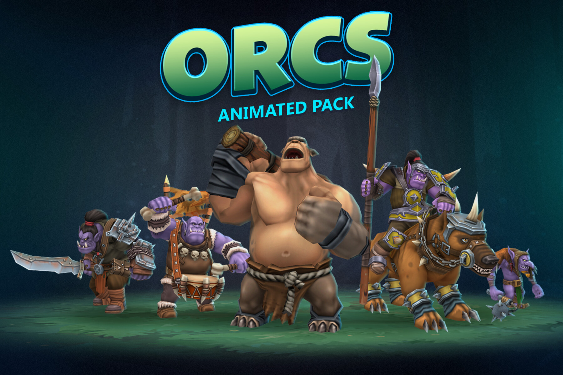 ArtStation - Orcs animated pack | Game Assets