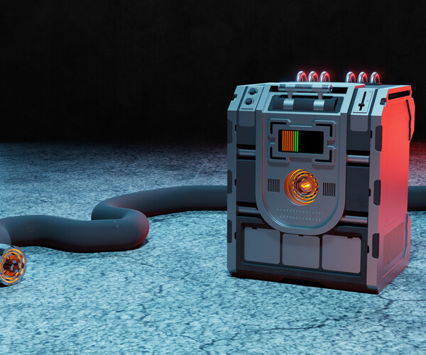 ArtStation - SciFi Battery | Game Assets