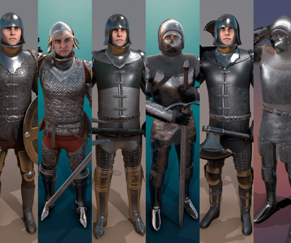 ArtStation - TAB Medieval Knights Pack - 2 | Game Assets