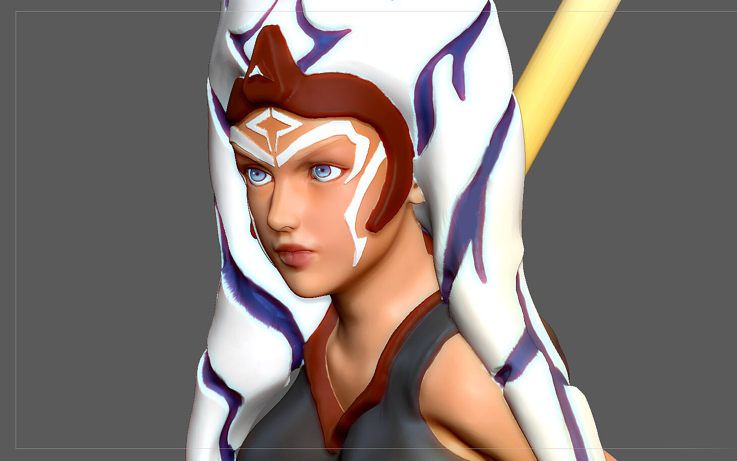 ArtStation - AHSOKA from mandalorian starwars 3d print stl file | Resources