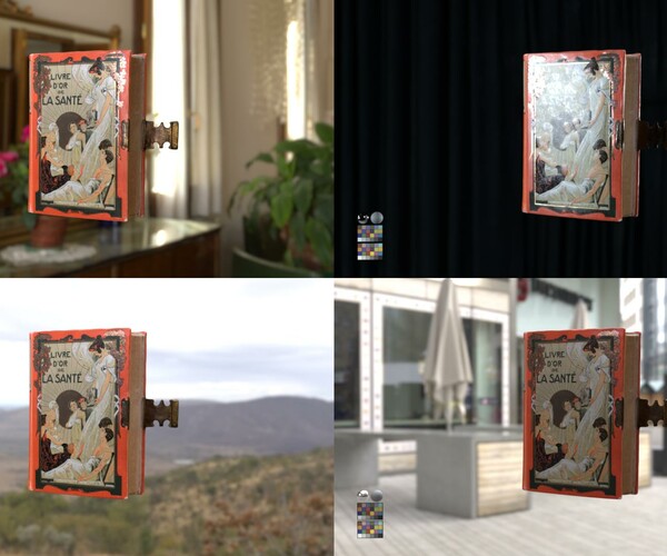 ArtStation - Antique Book .2 - 3D Scan with Textures & LODS | Resources