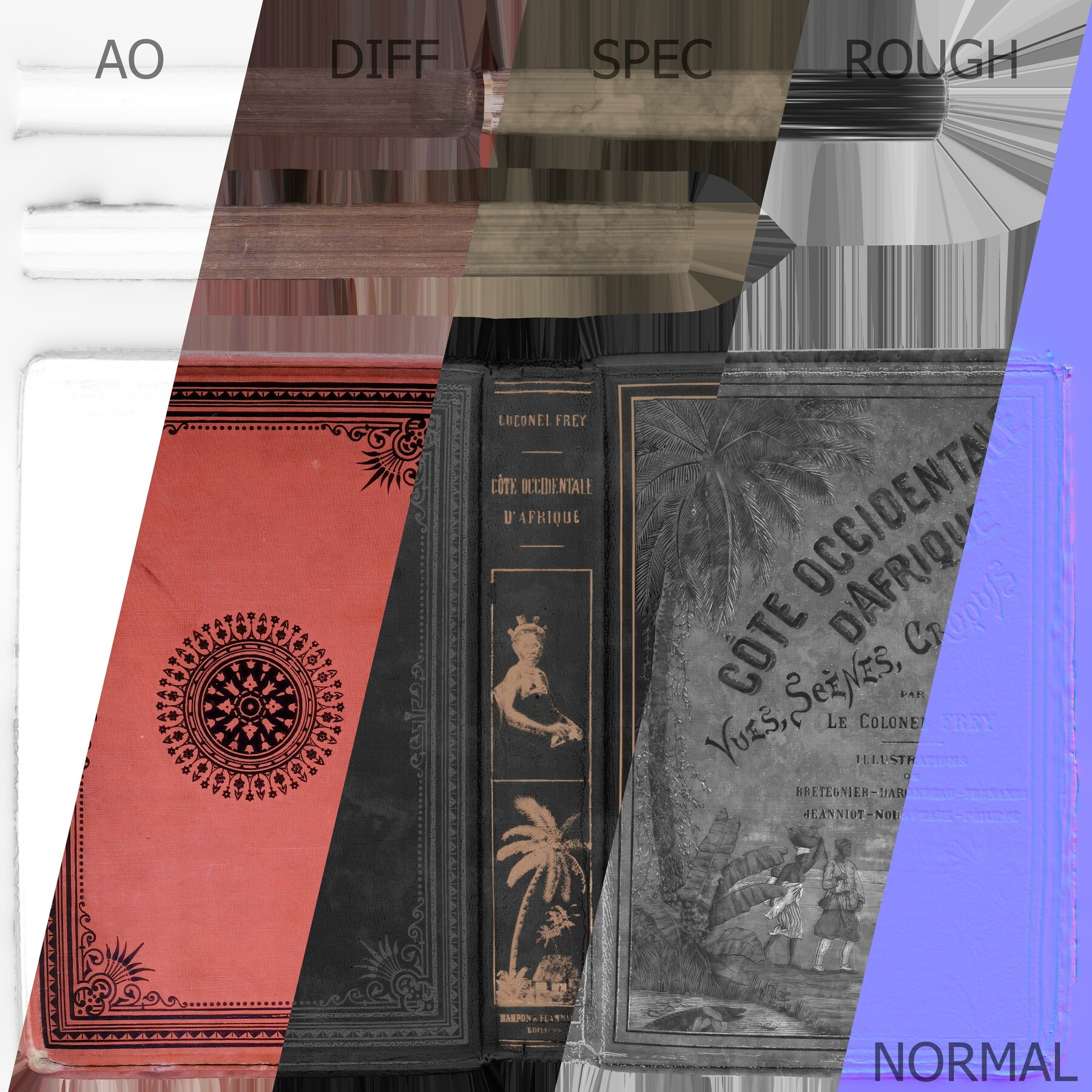 ArtStation - Antique Book .1 - 3D Scan with Textures & LODS | Resources