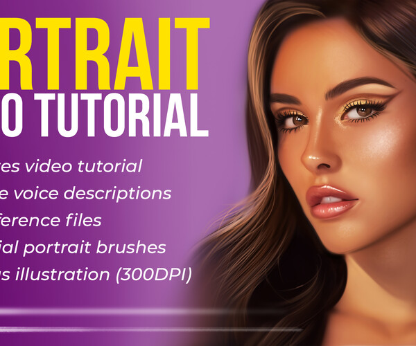 ArtStation - Portrait Painting in Photoshop Video Tutorial | Tutorials