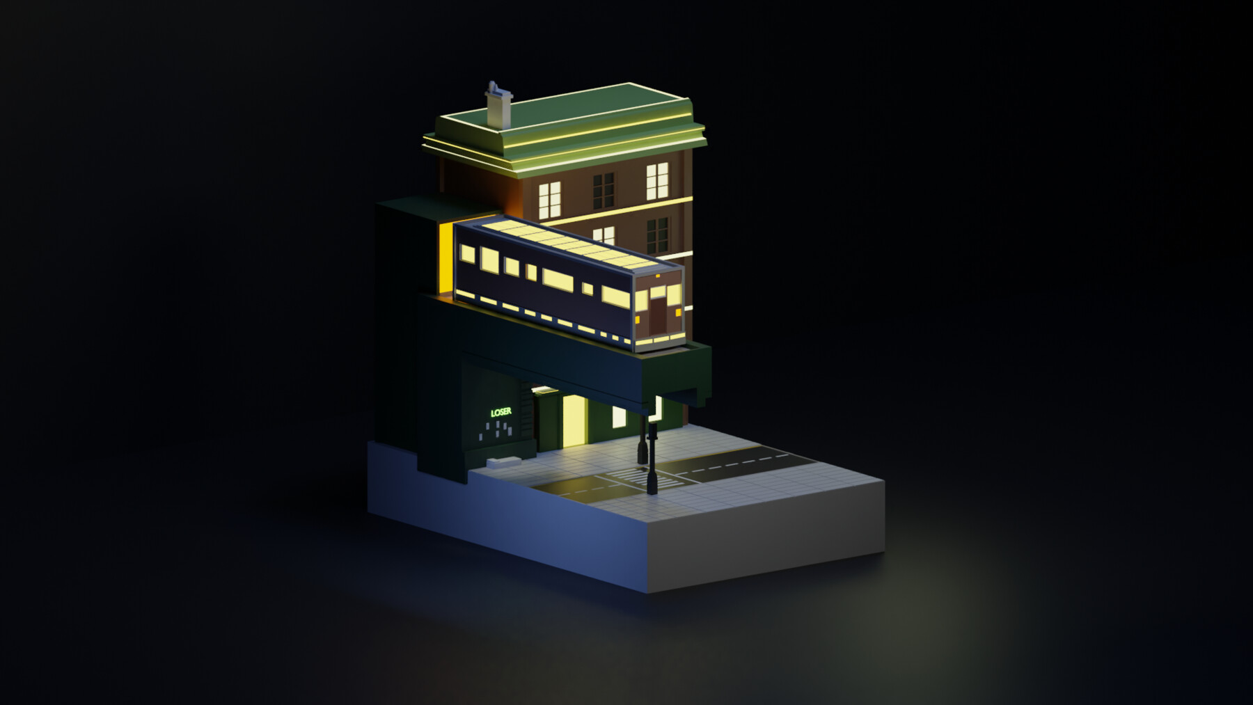 ArtStation - Train House-Home | Resources