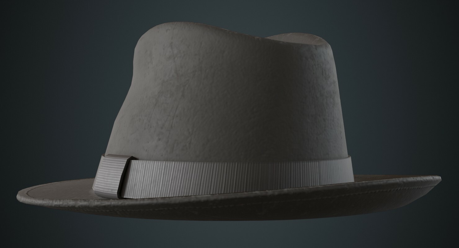 ArtStation - Fedora Hat 1B | Game Assets
