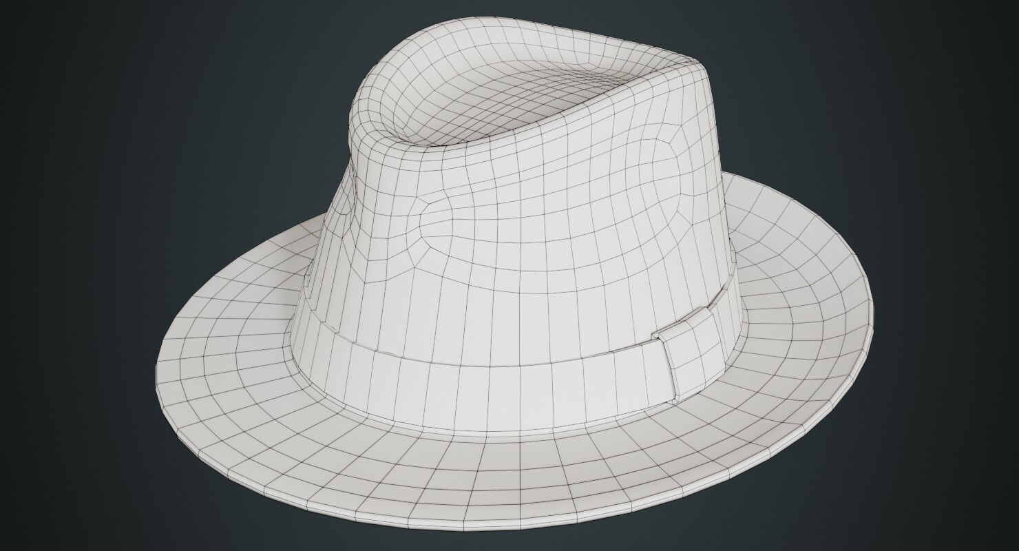 ArtStation - Fedora Hat 1B | Game Assets