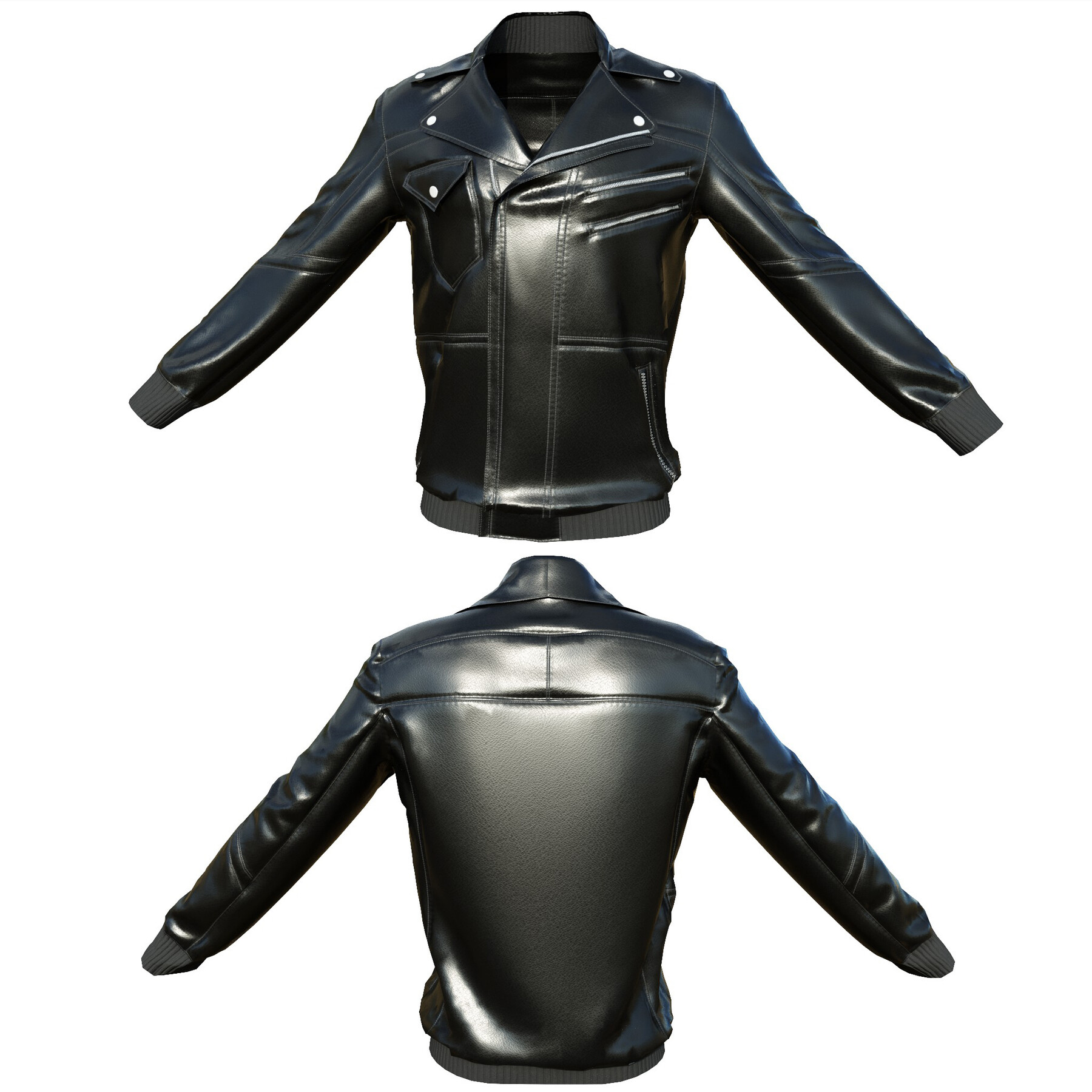 ArtStation - Low poly Male Jacket Collection 201204 | Game Assets