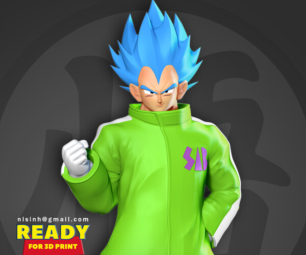 ArtStation - Vegeta In A Green Coat | Resources
