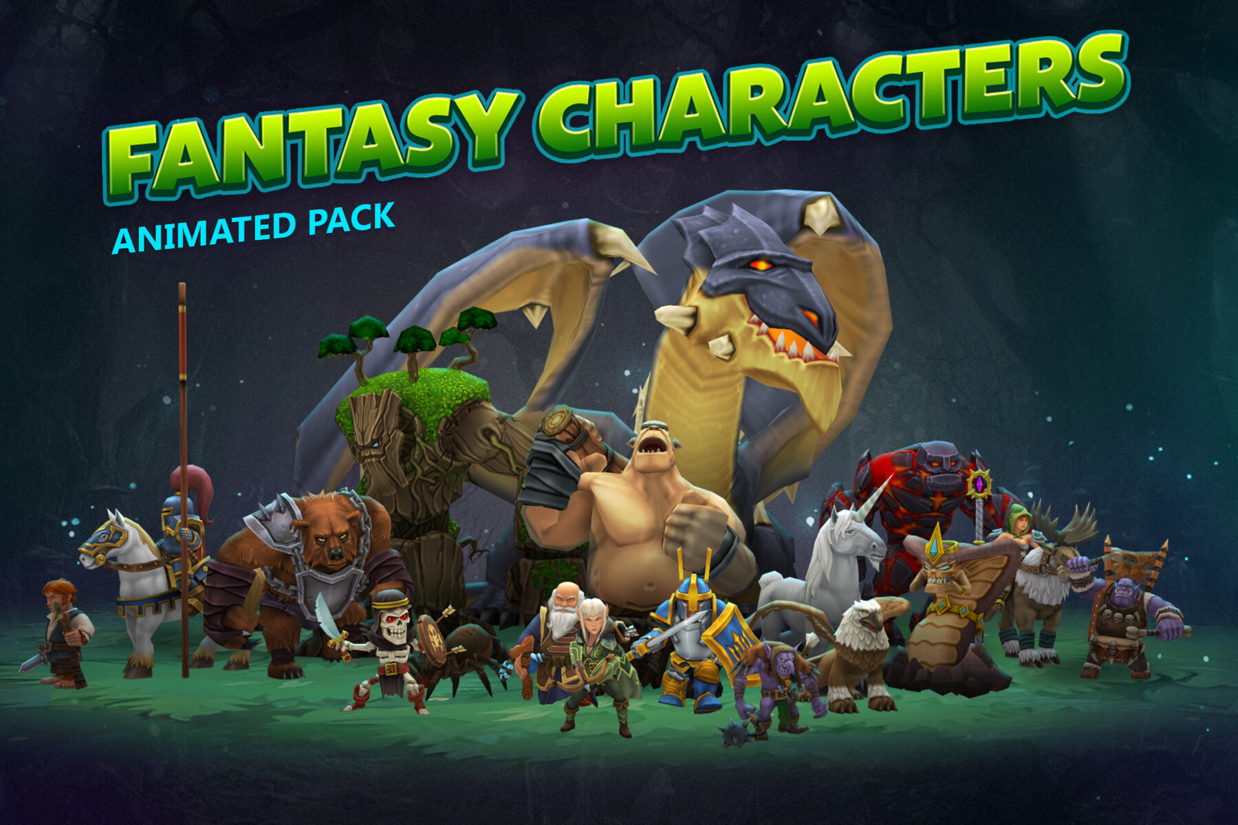 ArtStation - Fantasy animated characters pack | Game Assets