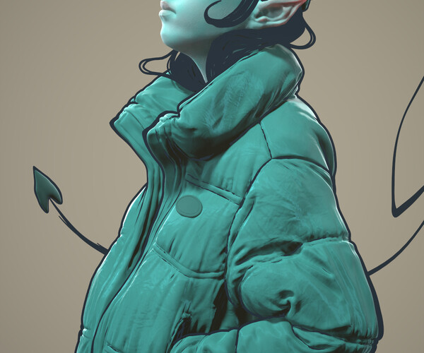 ArtStation - Stylized Demon Girl | Game Assets