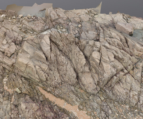 ArtStation - Photoscan_Beach Rock_0075_only HighPoly Mesh (16K Texture ...