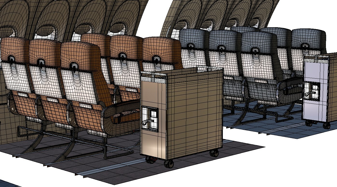 ArtStation - Airplane chair 3 colors | Resources