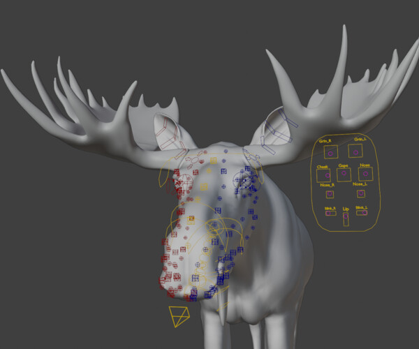 ArtStation - 3D Animal | Moose Male Animated | Resources