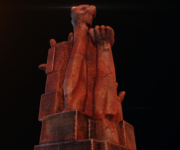 ArtStation - Hand statue photogrammetry 3d model | Resources