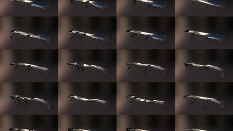 ArtStation - 20+ semi procedural car wings/spoilers | Resources
