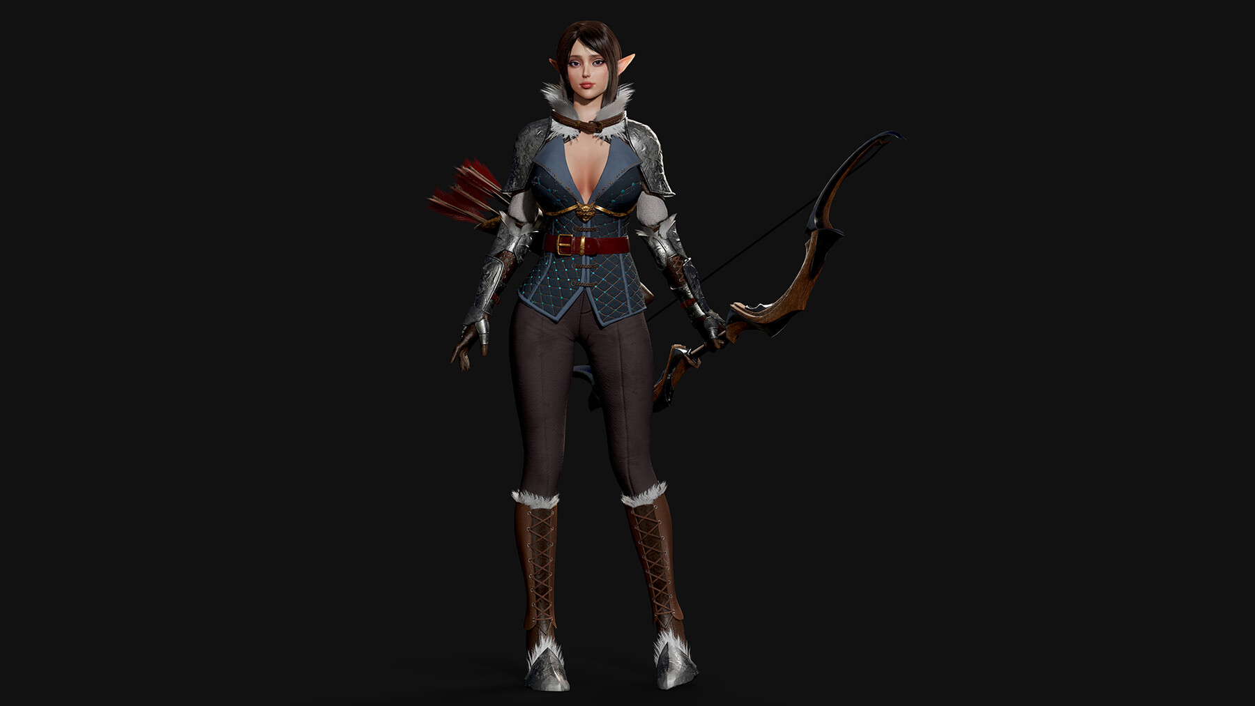 ArtStation - Archer Girl - Game Ready | Game Assets